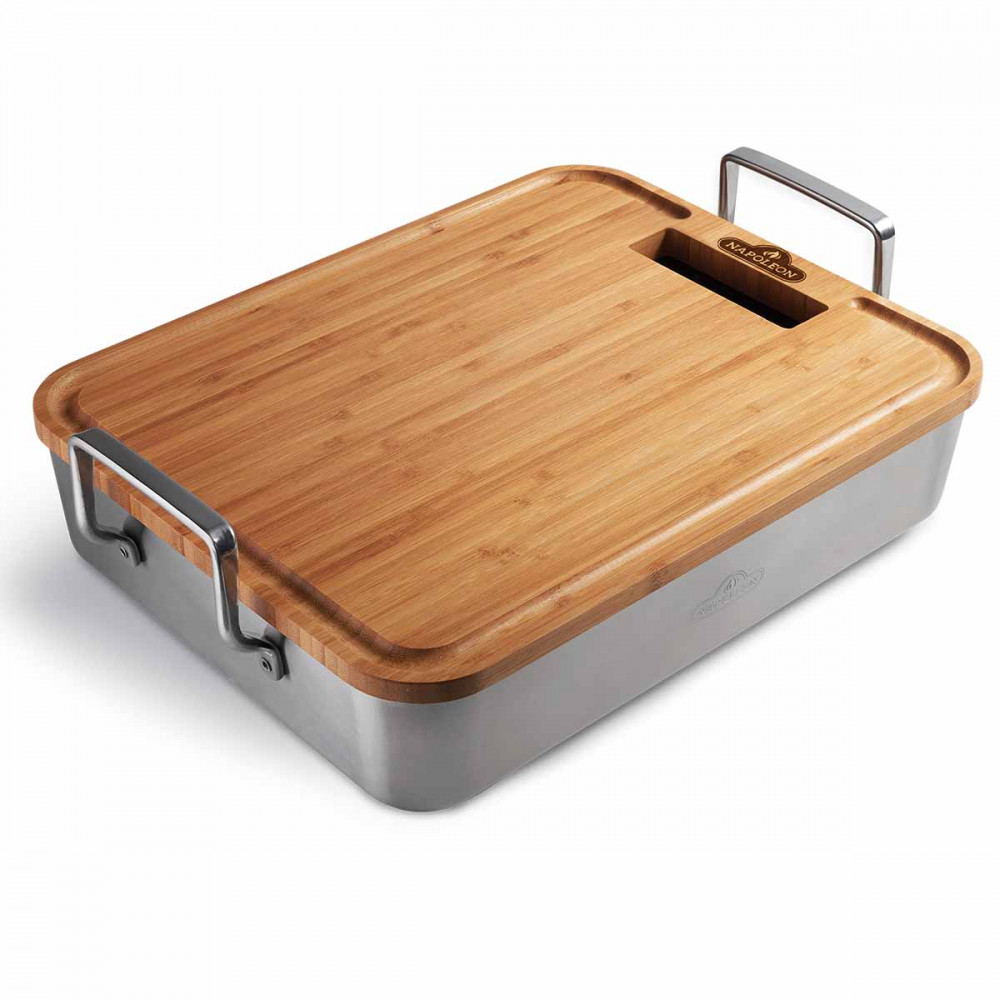 Köp Napoleon Napoleon ugnsform rostfri ink. skärrbrädda i bambu ...